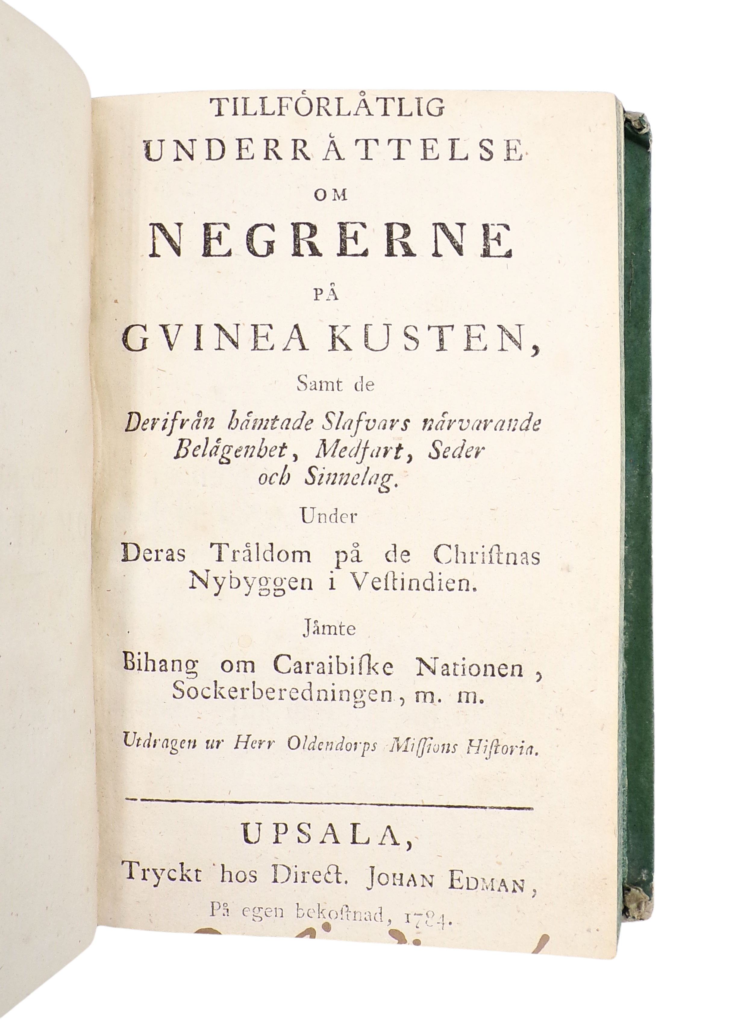 On the enslaved people and indigenous people in the Danish West Indies ...